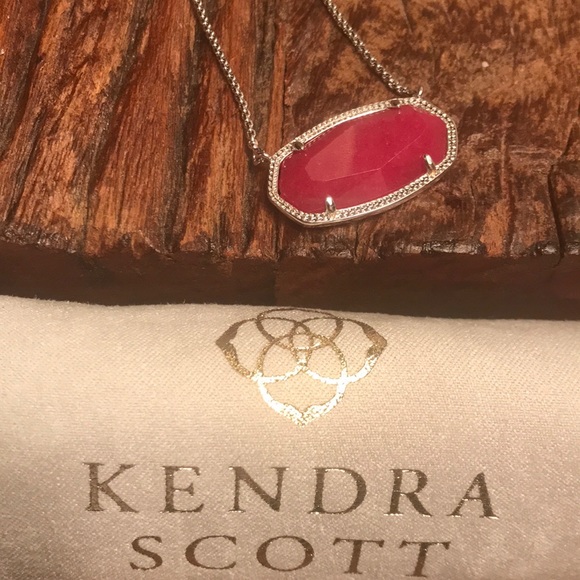Kendra Scott | Jewelry | Nwt Kendra Scott Silver Delaney In Maroon Jade ...